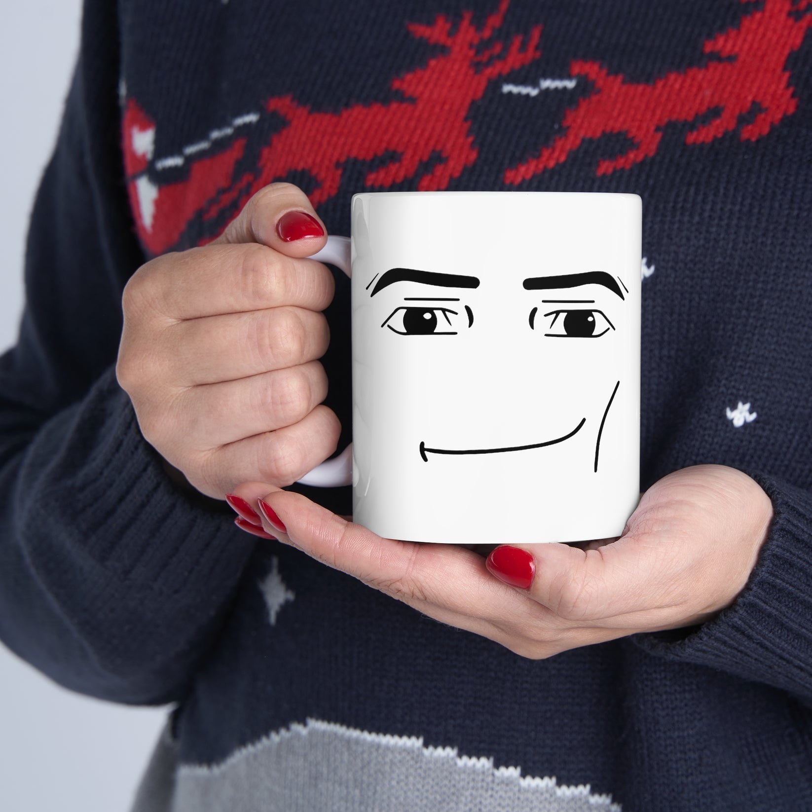 Roblox Man Face Mug – Dippy Tees