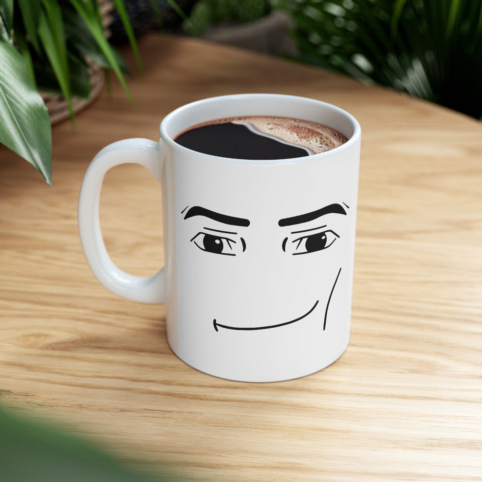 Roblox Man Face Mug – Dippy Tees